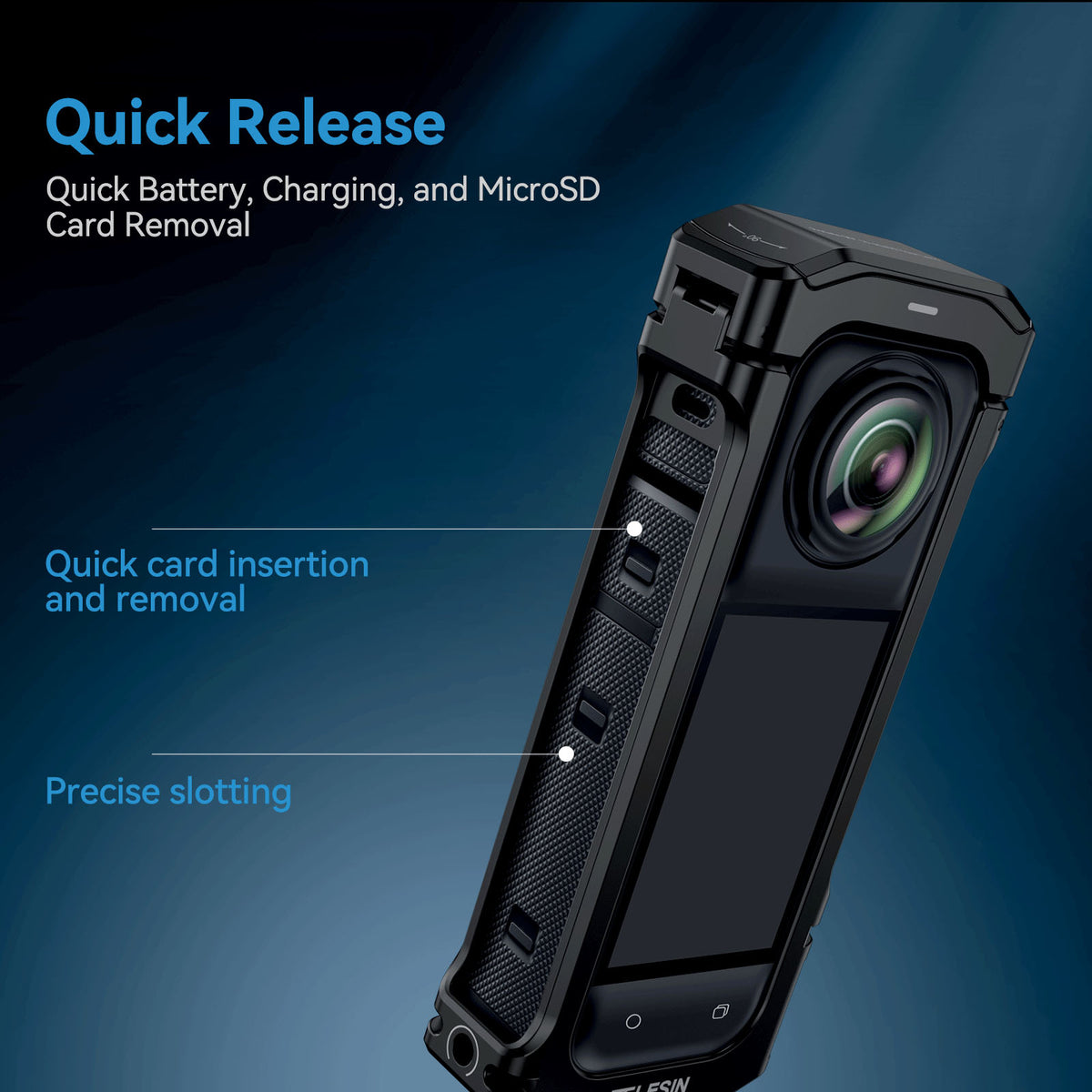 Telesin Full Metal Expansion Cage For Insta360 X4 – telesinstore