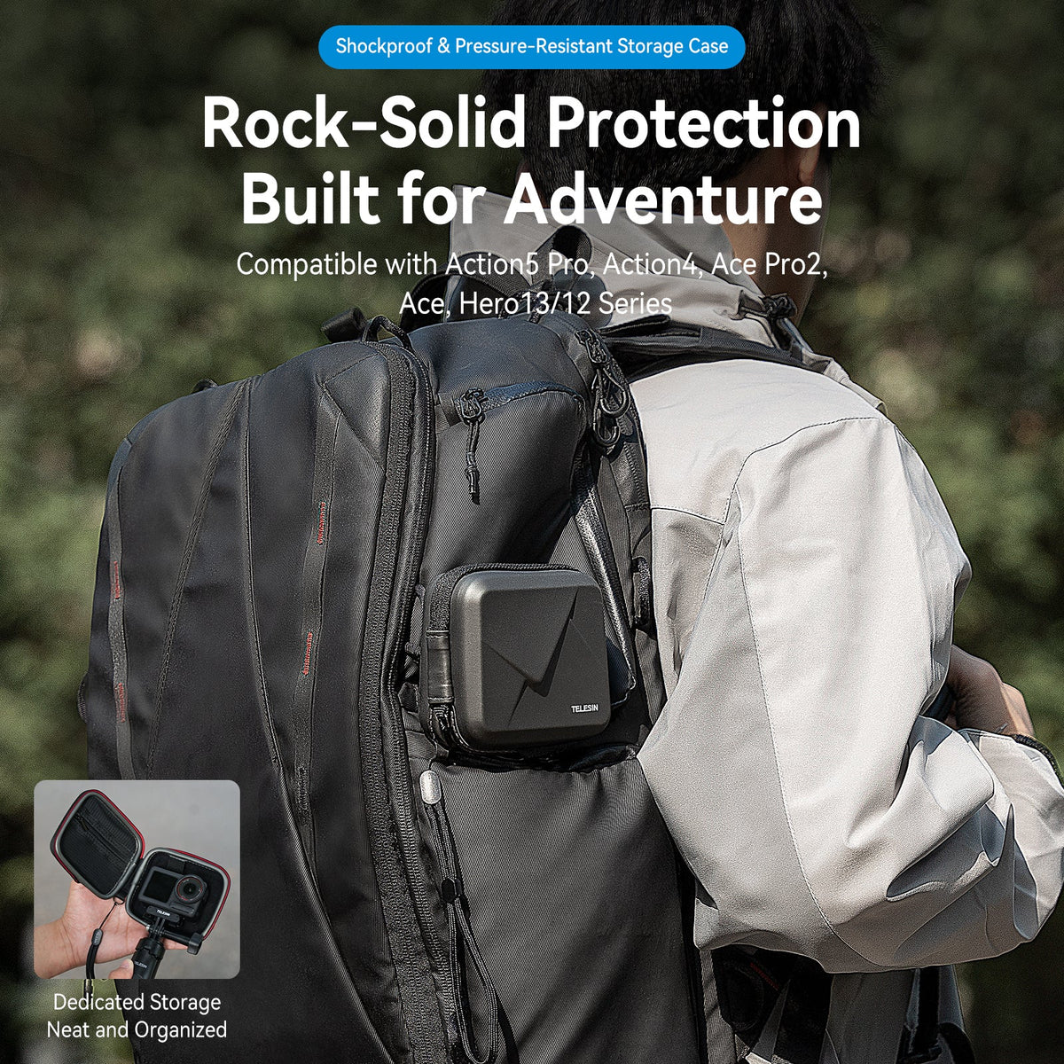 Telesin Shockproof & Pressure-Resistant Storage Case – telesinstore