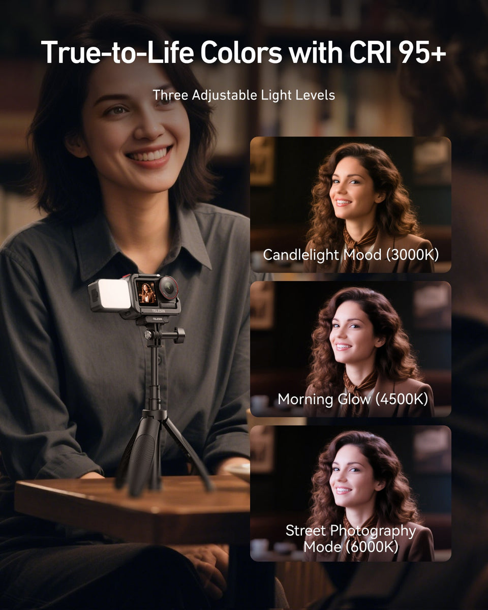 Telesin Quick-Release Fill Light For Action 5 pro/4/3 – telesinstore