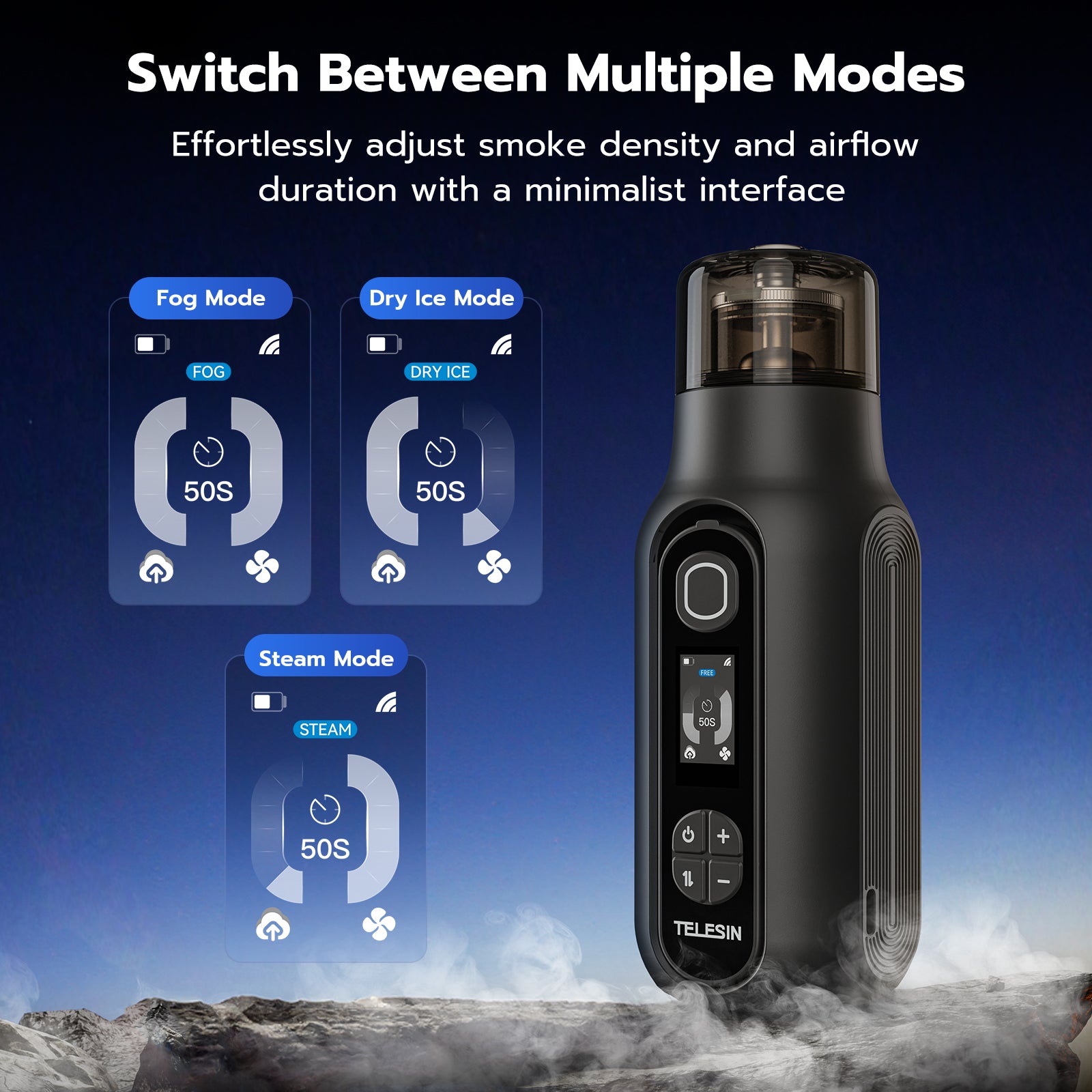 TELESIN C40 Portable Fog Machine – telesinstore